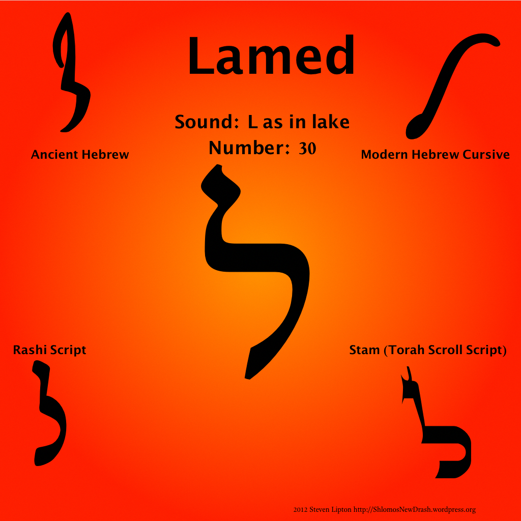 Lamed | a small drop of ink